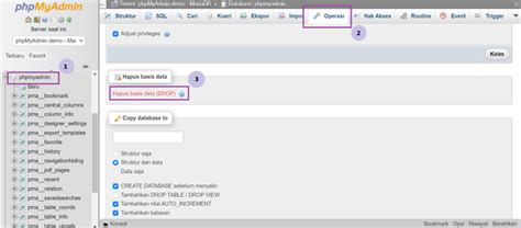 Cara Menghapus Database Di PhpMyAdmin Dengan Mudah Kumparan