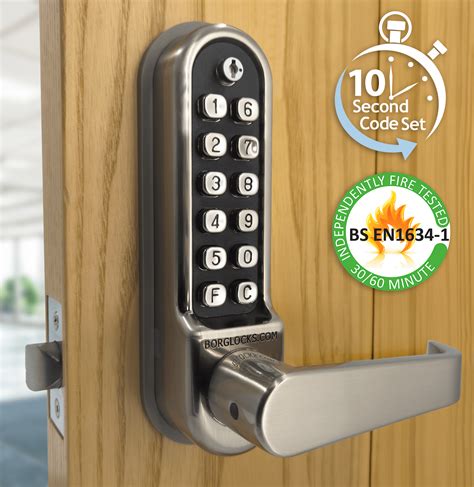 BL ECP FT FD FD Fire Rated Flat Bar Lever Keypad With An