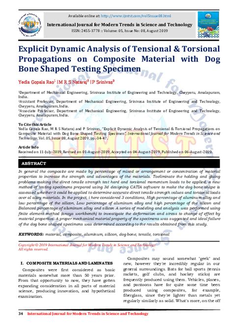 Pdf Explicit Dynamic Analysis Of Tensional And Torsional Propagations