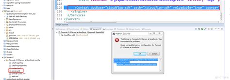 Tomcat启动失败错误解决could Not Publish Server Configuration For Tomcat V7 0 Server At Localhost 51cto博客