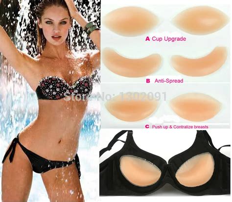 Up Up Push Up Women Silicone Gel Bra Insert Pads Breast Uplift Enhancer Padded Bra Bikini