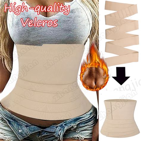 Lilvigor Snatch Me Up Wrap Bandage Adjust Your Snatch Waist Trimmer Tummy Wrap Sweat Wraps Waist