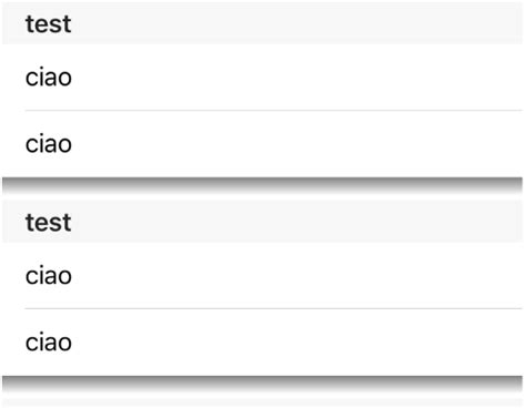 ios how to add shadow only at the bottom of section of uitableview
