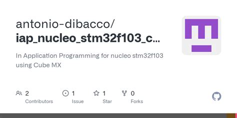 Github Antonio Dibacco Iap Nucleo Stm F Cubemx In Application Programming For Nucleo