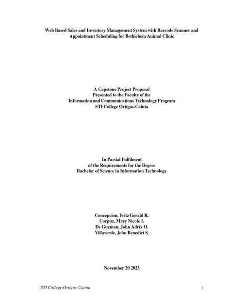 Capstone 2 Web Based Sales And Inventory Management System With Barcode