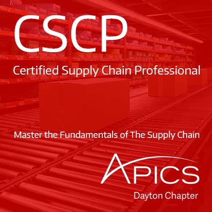 Certified Supply Chain Professional CSCP ASCM Dayton Chapter