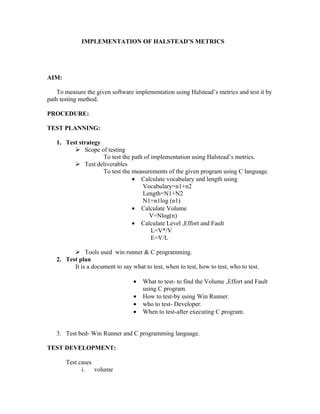Implementation Of Halstead PDF