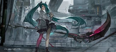 Hatsune Miku Vocaloid Drawn By Ph Danbooru