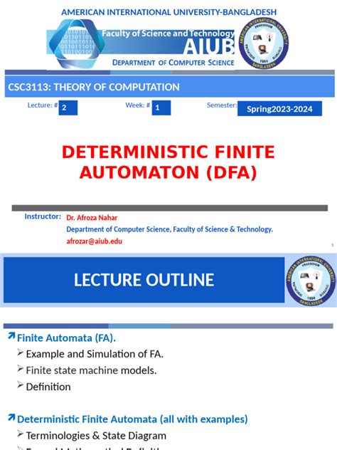 Toc L02 Pdf Automata Theory Models Of Computation