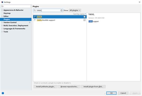 Intellij Idea安装yaml插件intellij Idea Yaml编辑器插件 Csdn博客