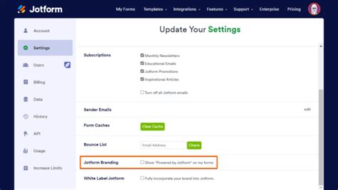 How To Remove Jotform Branding