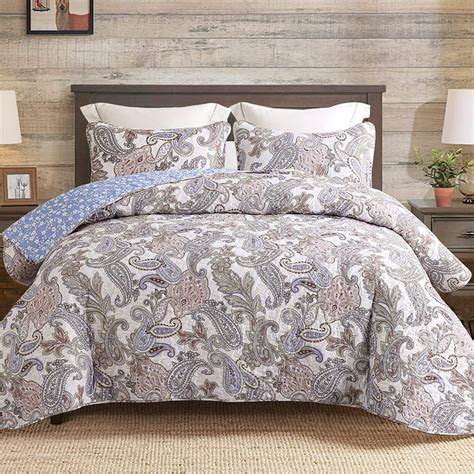 Purple And Grey Bedspreads
