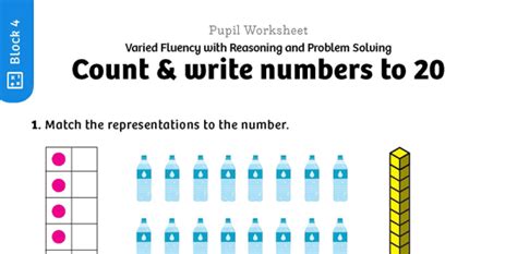 White Rose Maths Year 1 Autumn Term Block 4 Count And Write Numbers