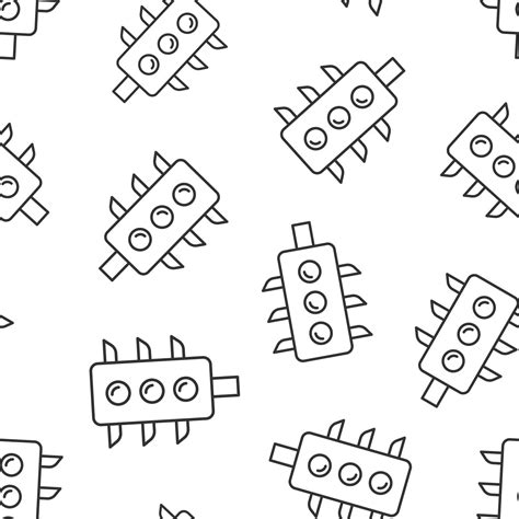 Semaphore Icon In Flat Style Traffic Light Vector Illustration On