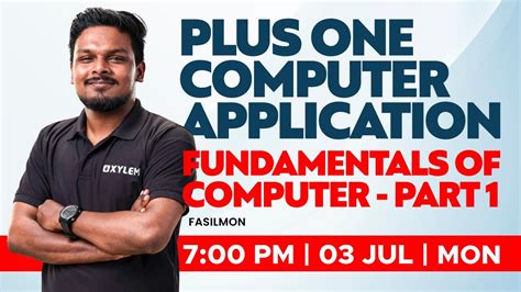 Plus One Computer Application Fundamentals Of Computer Part 1 Xylem Plus One Commerce