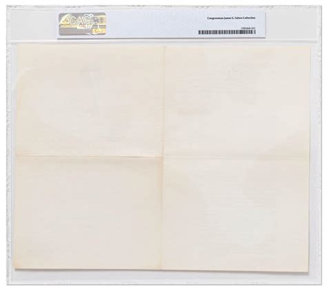 Lot Nasa Apollo 11 Launch Invitation Cag Encapsulated