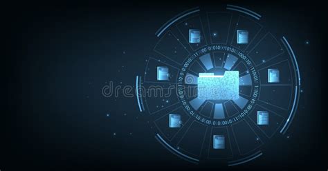 Document Management And Digital Document Paperless Operation Concept Stock Vector Illustration