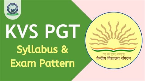 Kvs Pgt Syllabus And Exam Pattern 2024 Preparation Tips Khan Global