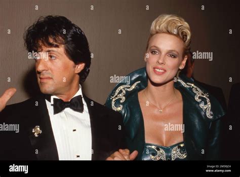 Sylvester Stallone And Brigitte Nielsen At The National Association Of Theater Owners Nato