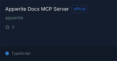 Appwrite Docs Mcp Server Alternatives Glama