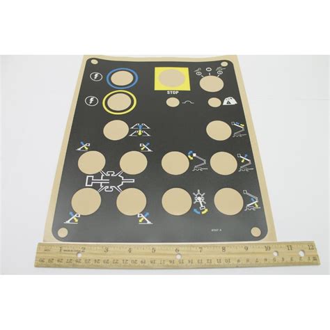 Genie Part 97557 97557gt Decal Ground Contl Panel Tz34