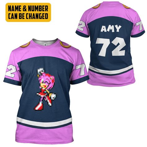 Sth Amy Rose Custom Name Custom Number Tshirt Hoodie Apparel Gear Fandom