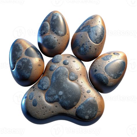 Vibrant Traditional Detailed Animal Footprint Cutout High Quality