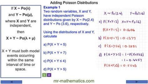 Adding Poisson Distributions Mr