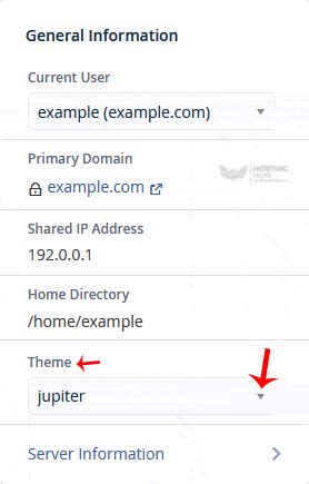 Wie man den Stil das Thema von cPanel ändert TPC Hosting