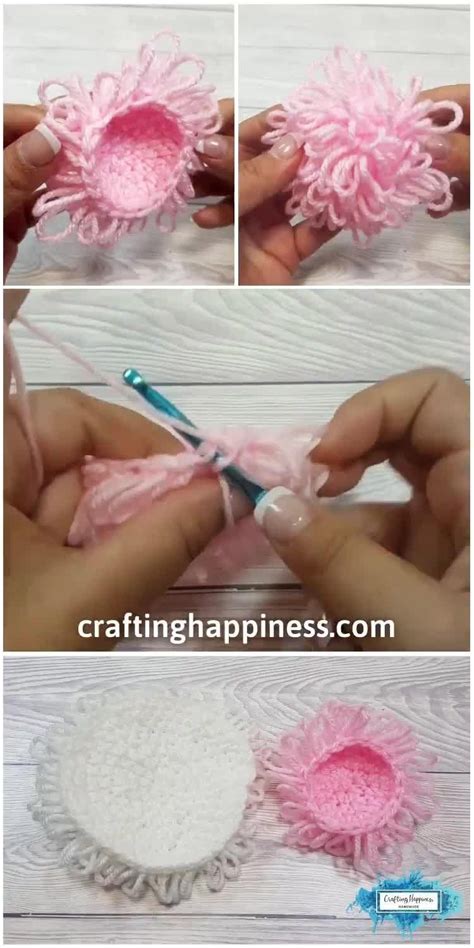 How To Crochet The Loop Stitch Single Crochet Uk Double Crochet Loop