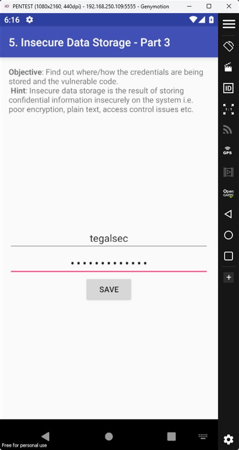 insecure data storage vulnerabilities android tegalsec