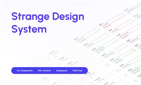 Strange Design System Mobile Ui Kit Figma Community