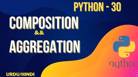 Composition Aggregation In Python Examples Urduhindi Jawad Aslam Youtube