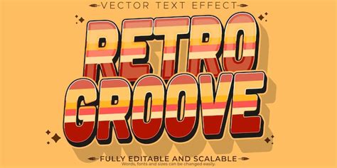 Free Vector Vintage Editable Text Effect Editable Retro And Classic Text Style