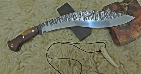 Flint Knapped Finish Kukri 5160 Steel And Rosewood Album On Imgur