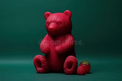 Raspberry Bear Illustration Generative Ai Stock Illustration