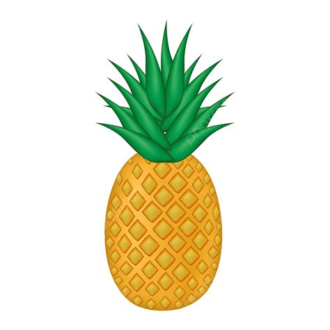 Gambar Ilustrasi Vektor Nanas Nanas Buah Nanas Kartun