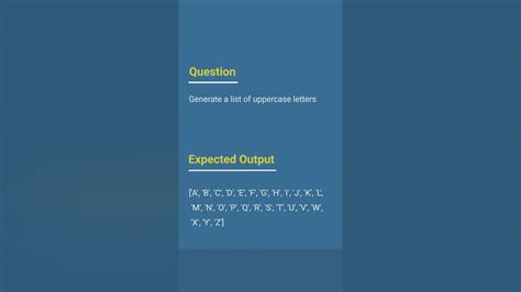 Python Interview Questions List Comprehension Video 7tjpython Python