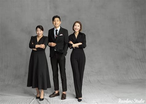 정장컨셉 가족사진 갤러리 레인보우 스튜디오[가족사진]