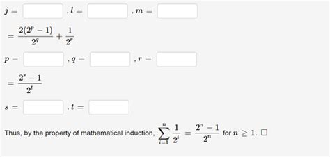 Solved Use Induction To Prove That For N≥1