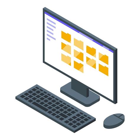 Premium Vector Computer Remote Access Icon Isometric Of Computer Remote Access Vector Icon For