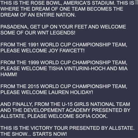 Sofia Cook The Day She Met The Legends Us Soccer Official Website