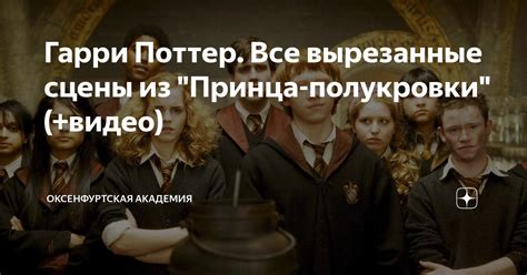 Гарри Поттер Все вырезанные сцены из Принца полукровки видео