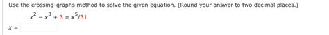Solved Use The Crossing Graphs Method To Solve The Given Chegg