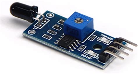Fielect Ir Flame Sensor Module Detector 4 Pin Temperature Detecting For Arduino