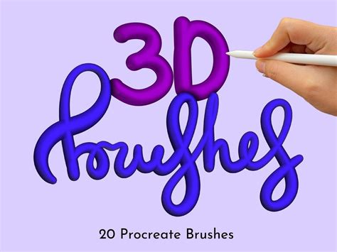 3d Procreate Brushes Duo Color Brush Set Procreate Effects 3d Brush For Procreate Shadow