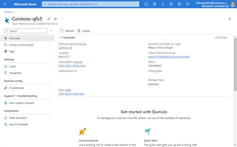 Azure Native Qumulo Scalable File Service を管理する Azure Native Isv