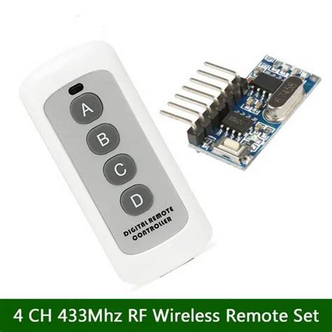 Qiachip Buttons Mhz Universal Ch Rf Wireless Remote Control Transmitter Receiver Set At