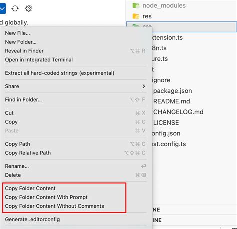 【开源自荐】copy folder content 一键复制文件夹里的文件内容 vscode 插件 · issue 3372