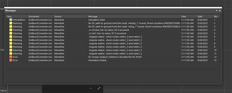 Failed To Calculate The Dc Point Error In Altium Simulation